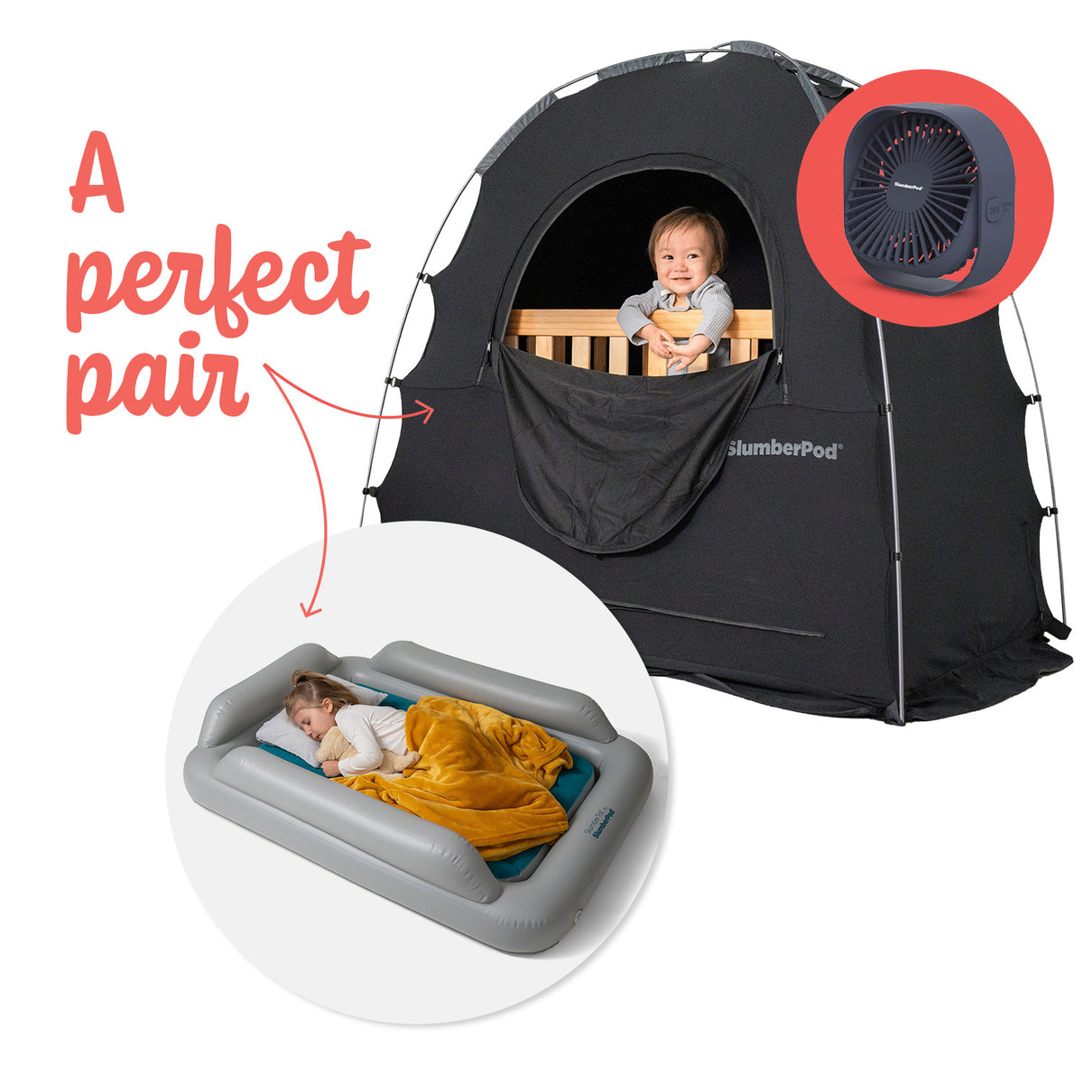 Perfect Pair Bundle: SlumberTot and SlumberPod with Fan – SlumberPod Canada